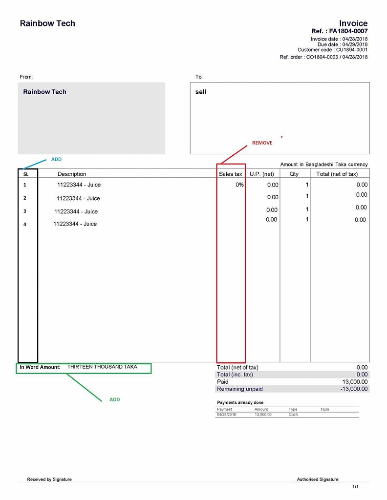 Invoice total amount in word - Using my Dolibarr - Dolibarr international forum