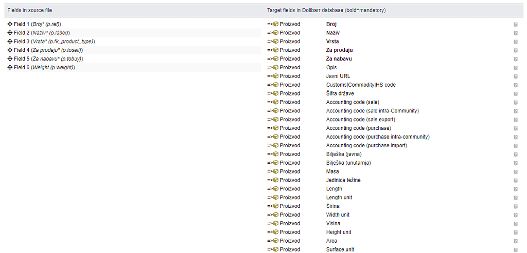 Importing products - only first six fields (columns) read - PM modules ...