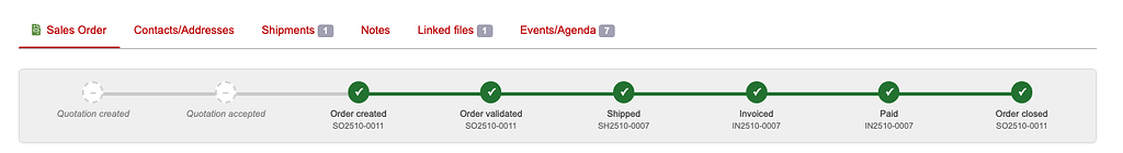 Order Progress Tracker Module - Visual Step Bar on Proposals/Orders ...