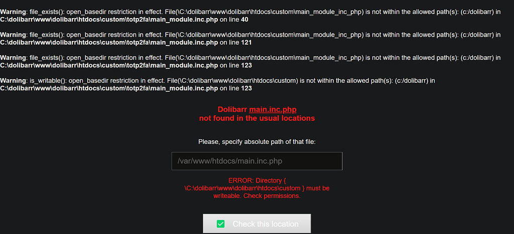 Working on adding 2factor on dolibarr - Using my Dolibarr - Dolibarr international forum
