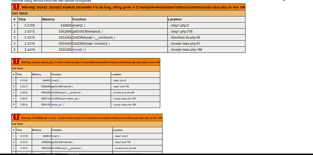 Installation Problem with MySQLI - Installing my Dolibarr - Dolibarr international forum