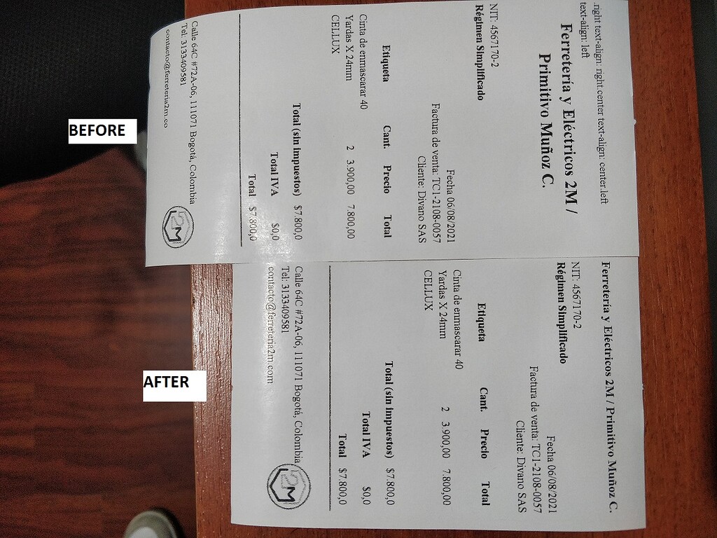 Suggested edition for the receipt.php ticket of TakePOS module - Other native modules - Dolibarr ...