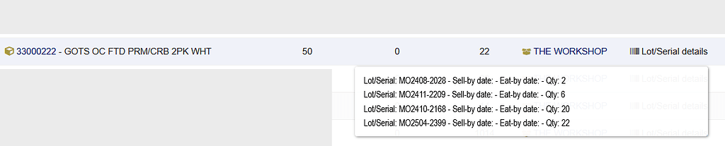 V21.0.1 When shipping multiple batches, total units is only calculated ...