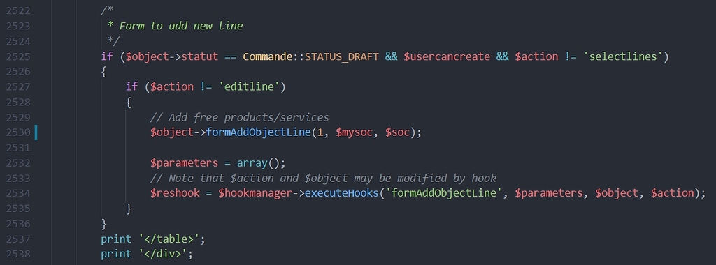 How to overwrite the objectline_create.tpl by hook in commande card ...