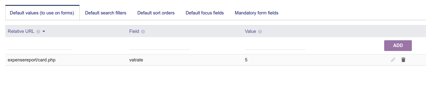 How to set default vat in expense report line? - CRM/SRM Modules - Dolibarr international forum